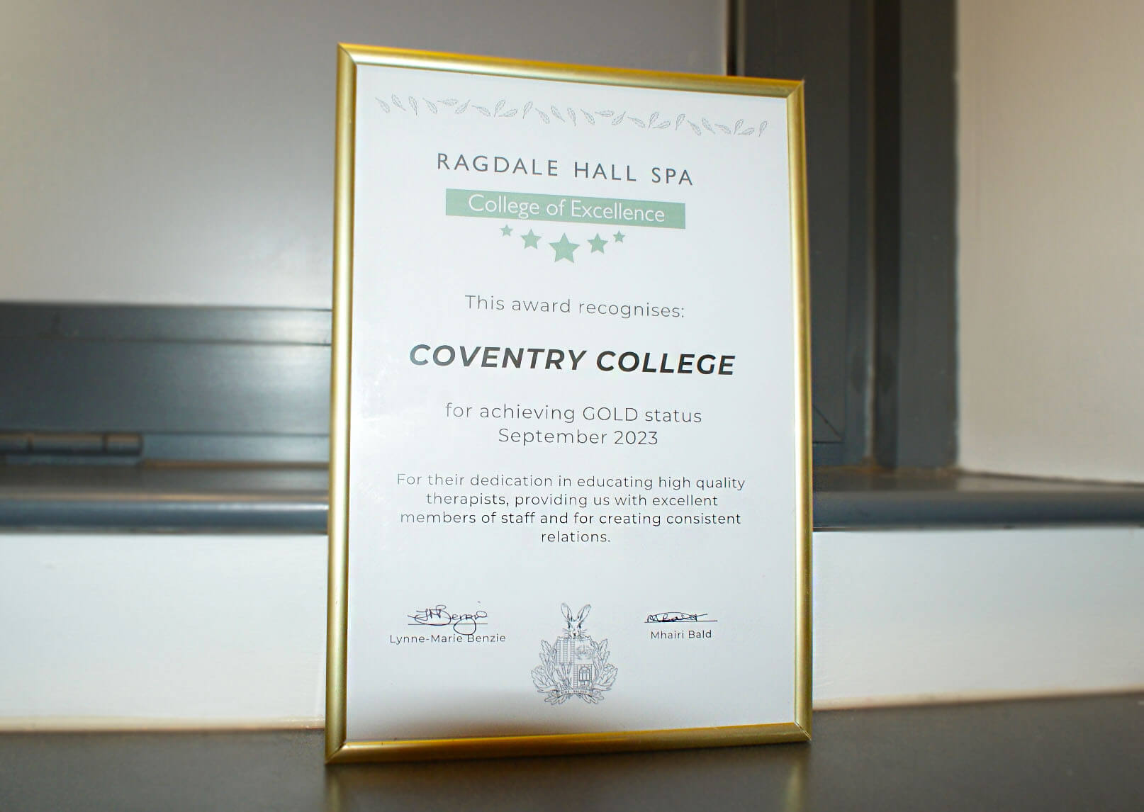 Coventry College awarded 'Gold College of Excellence' by UK's leading ...